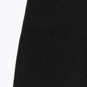Zara | Skirts | Zara Stretchy Knit Black Mini Skirt With Contrast White ...